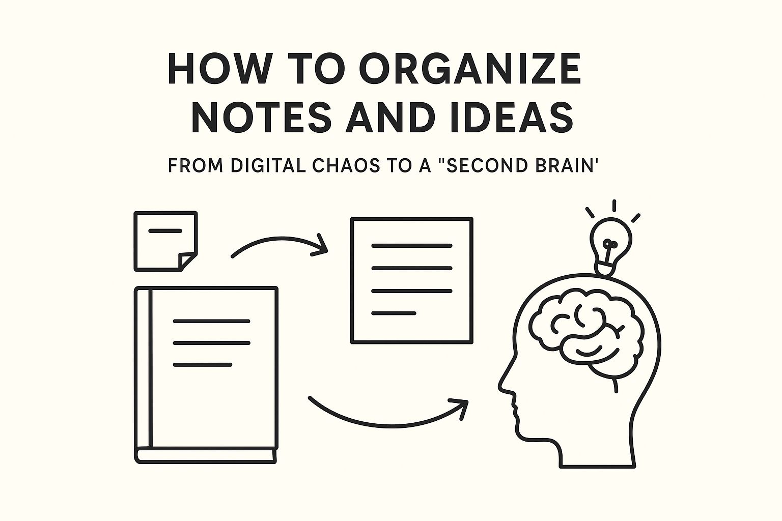 How to Organize Notes: A 3-Step Guide to Building a 'Second Brain'